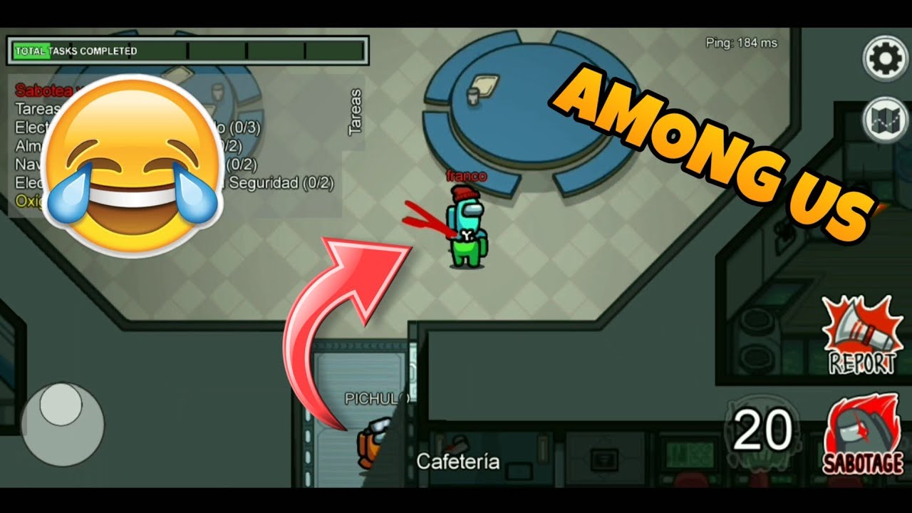 me ATRAPAN con las MANOS en la MASA 😂*Among Us* - YouTube