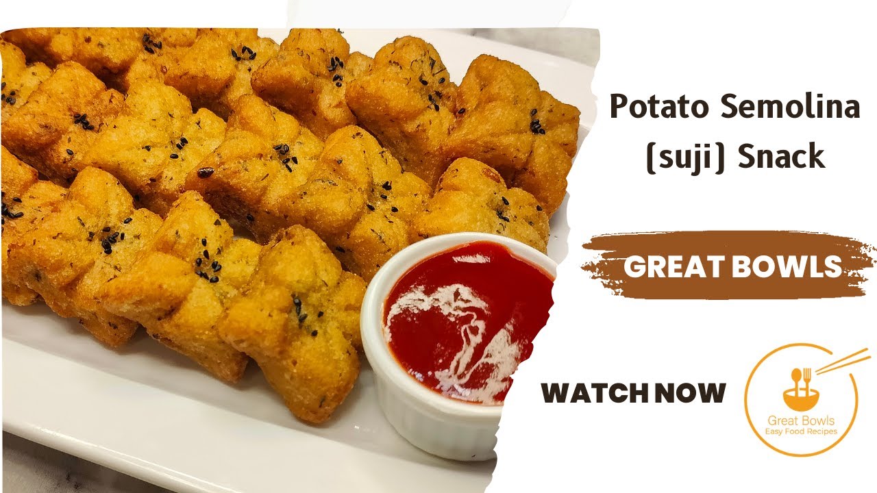 Potato Suji (Semolina) Snacks | Aloo Suji Snack - YouTube