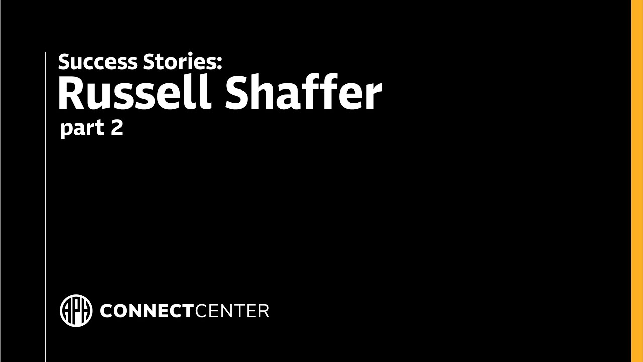 Success Stories: Russell Shaffer, part 2 - YouTube