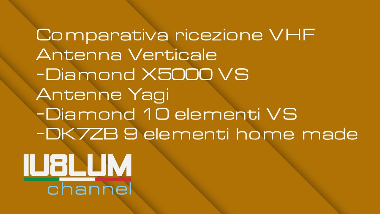 Comparativa Antenne Yagi VHF - Diamond A144S10R VS DK7ZB 9el home made ...