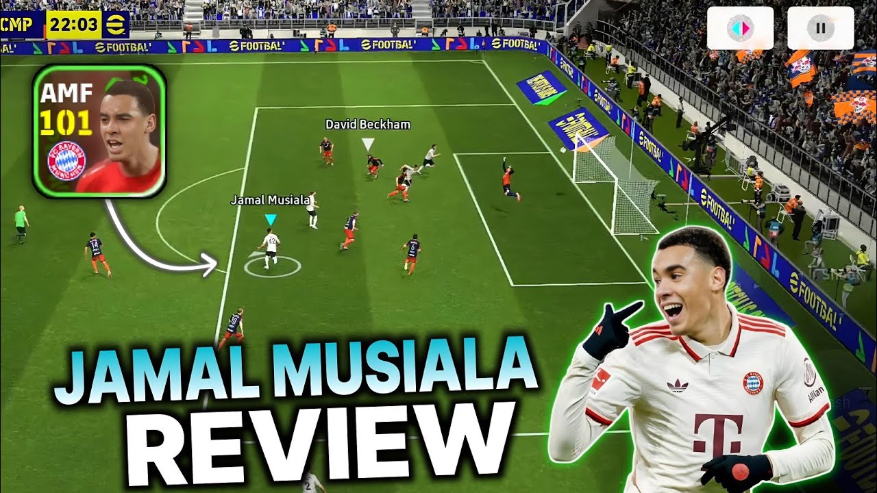 POTW Jamal Musiala 101 MIDFIELDER + WINGER GAMEPLAY REVIEW - EFOOTBALL ...