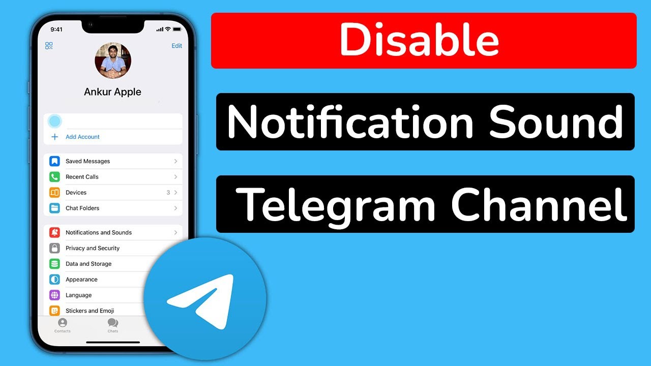 How to disable notification sound of Telegram Channel? - YouTube