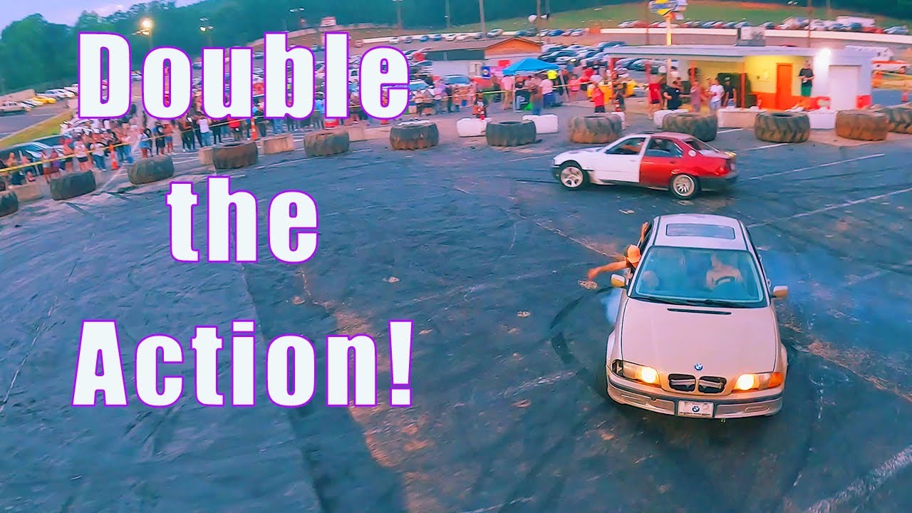 Until the wheels fall off -- Drift Car Dancing -- 4K Drone Footage ...