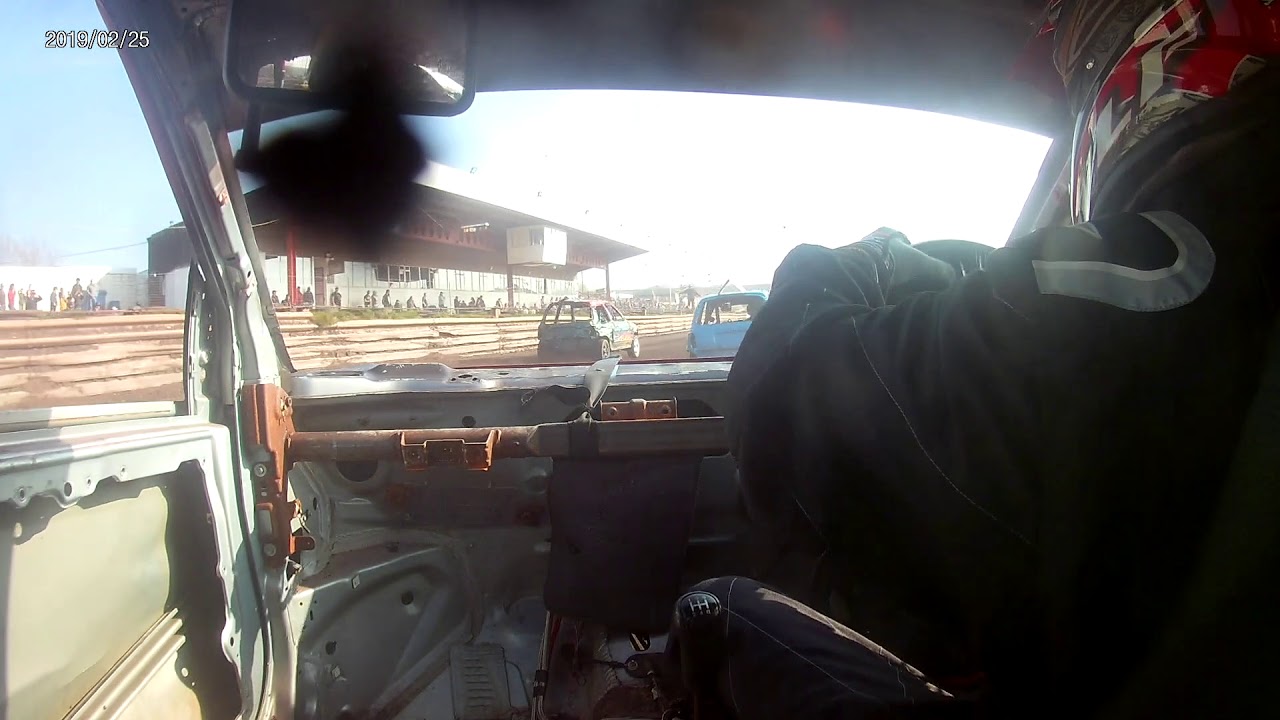 Stoke Raceway - 24/02/19 - incar with #53 Brent Tropper - Jnr Bangers ...