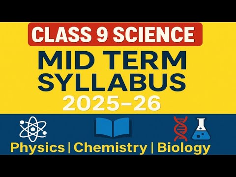 class 9th science mid term syllabus|Mid-Term Syllabus Class 9 Science ...