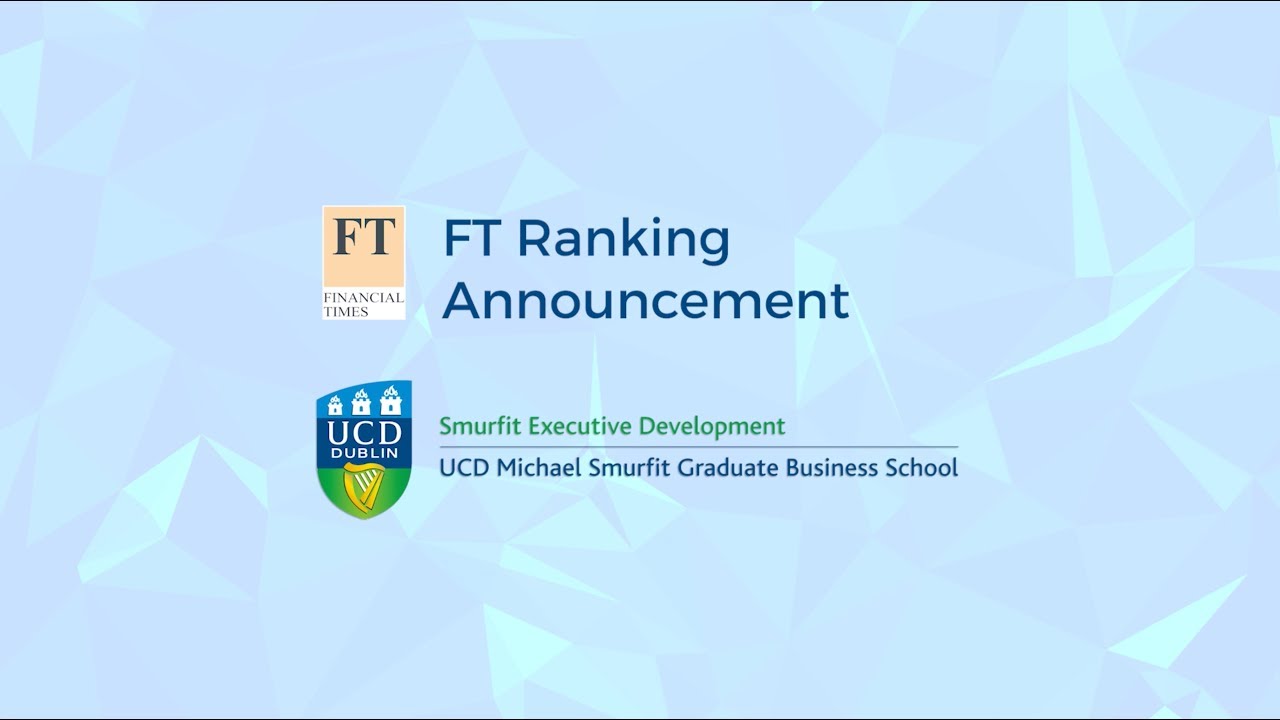 FT Ranking 2019 Announcement - YouTube