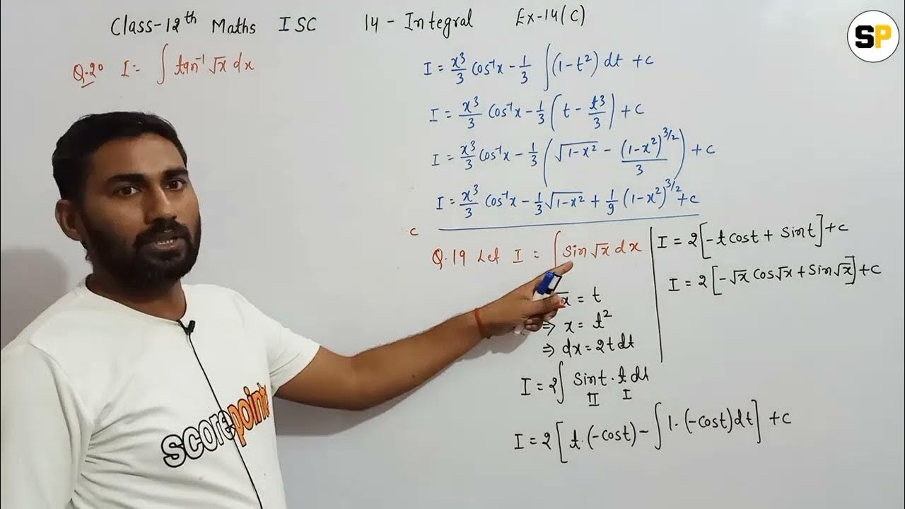 Class 12 Maths | Integrals | Integration by Parts | Integration | Chapter 14 | Ex-14(c) Q18 to ...