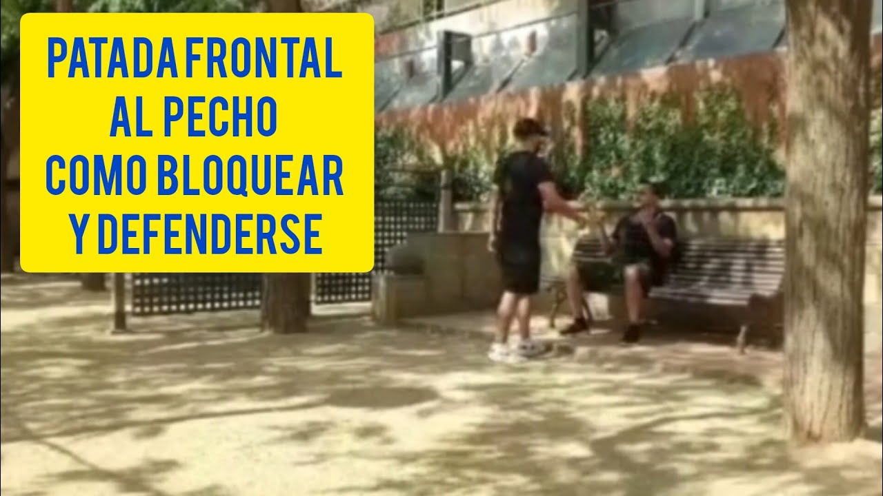 👊 DEFENSA CONTRA PATADA AL PECHO, COMO DEFENDER UNA PATADA FRONTAL AL ...