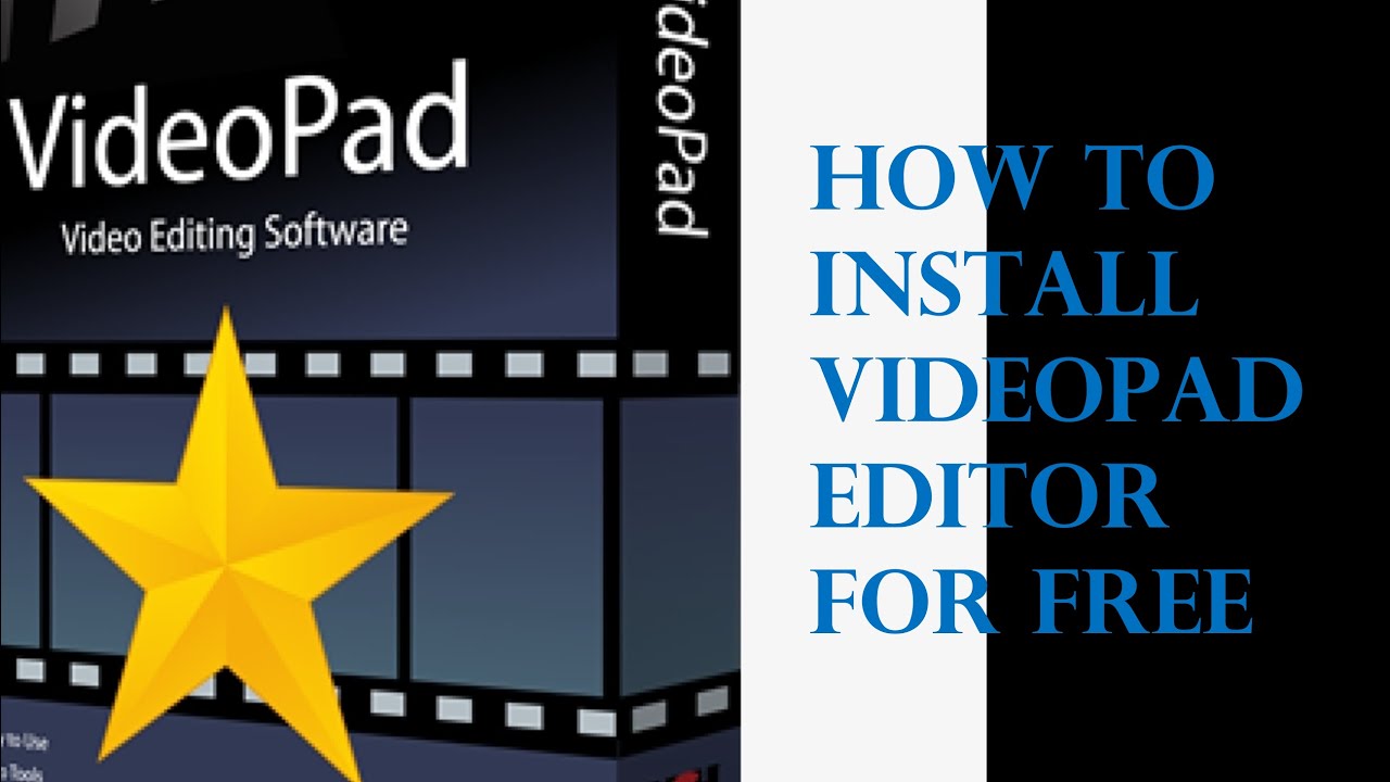 How to install videopad editor for free - YouTube