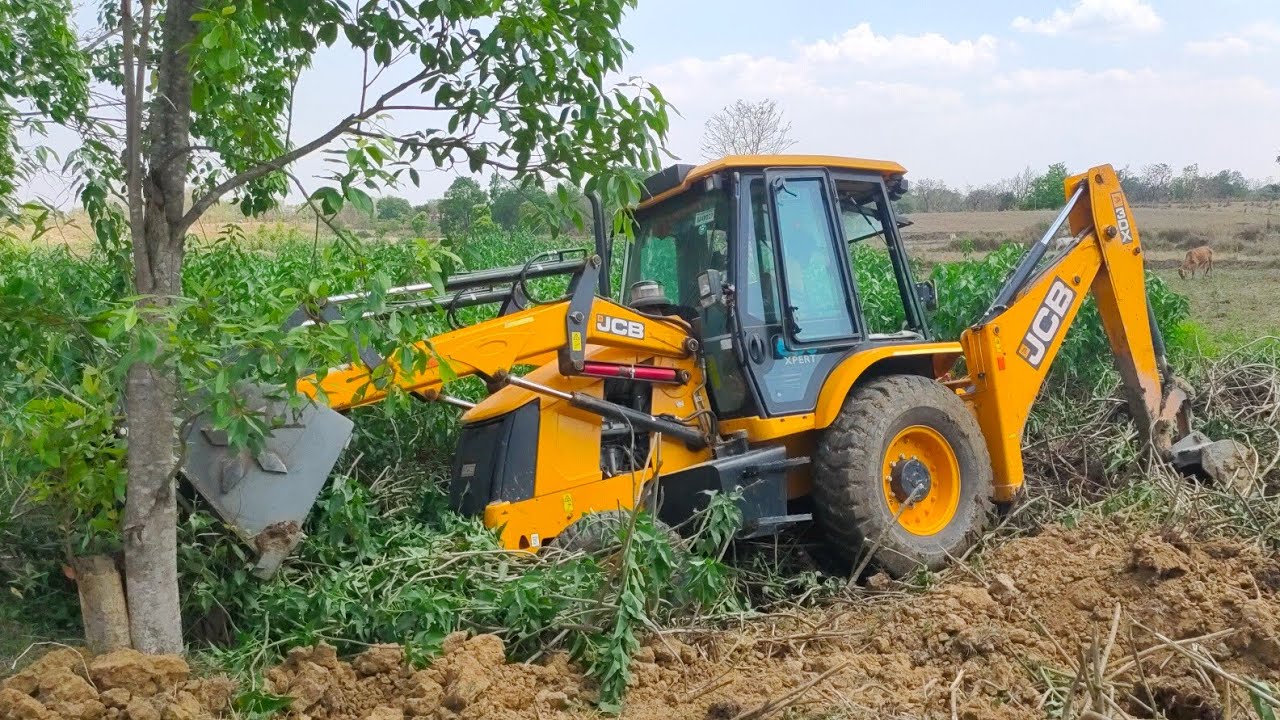 JCB Backhoes Loader Working Real Video 🌴 JCB 3DX Working Village Area 🌴 ...