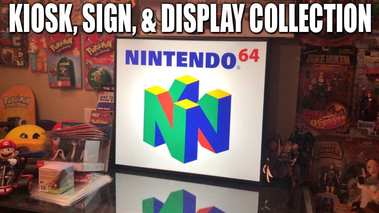My Video Game Kiosk, Sign, & Promo Display Collection | SicCooper - YouTube