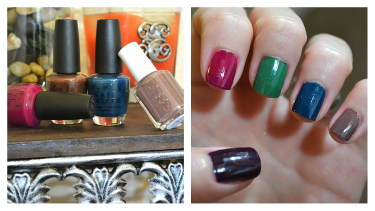 Favorite Fall Nail Polishes & Swatches - YouTube