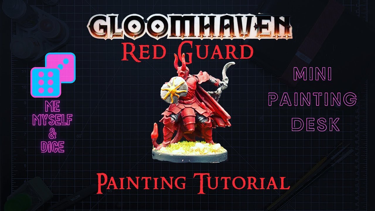 HOW TO PAINT RED GUARD from GLOOMHAVEN: Jaws of the Lion. PAINTING ...