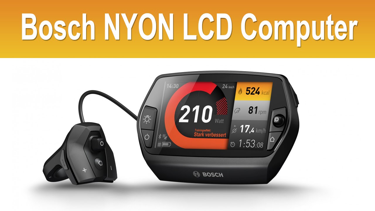 BOSCH Nyon LCD Fahrrad Computer - YouTube
