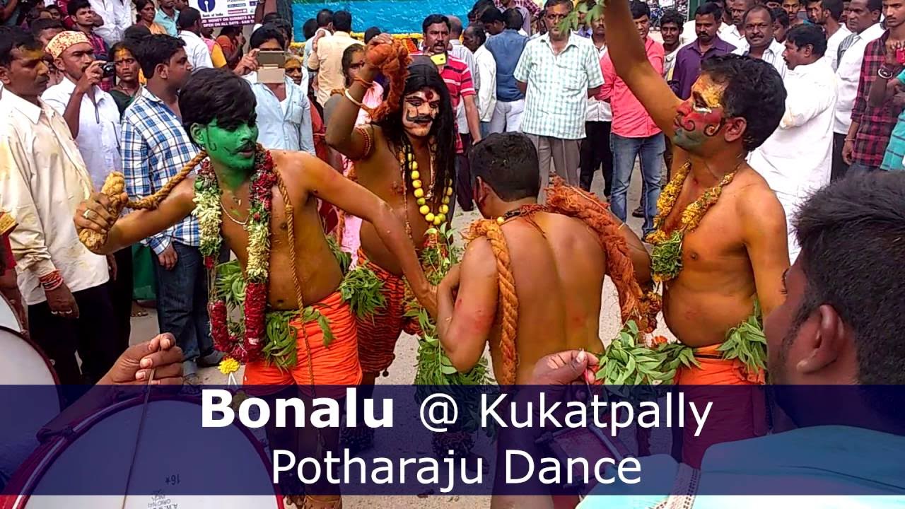 kukatpally Bonalu Festival || Potharaju Dance Video 2016 - YouTube
