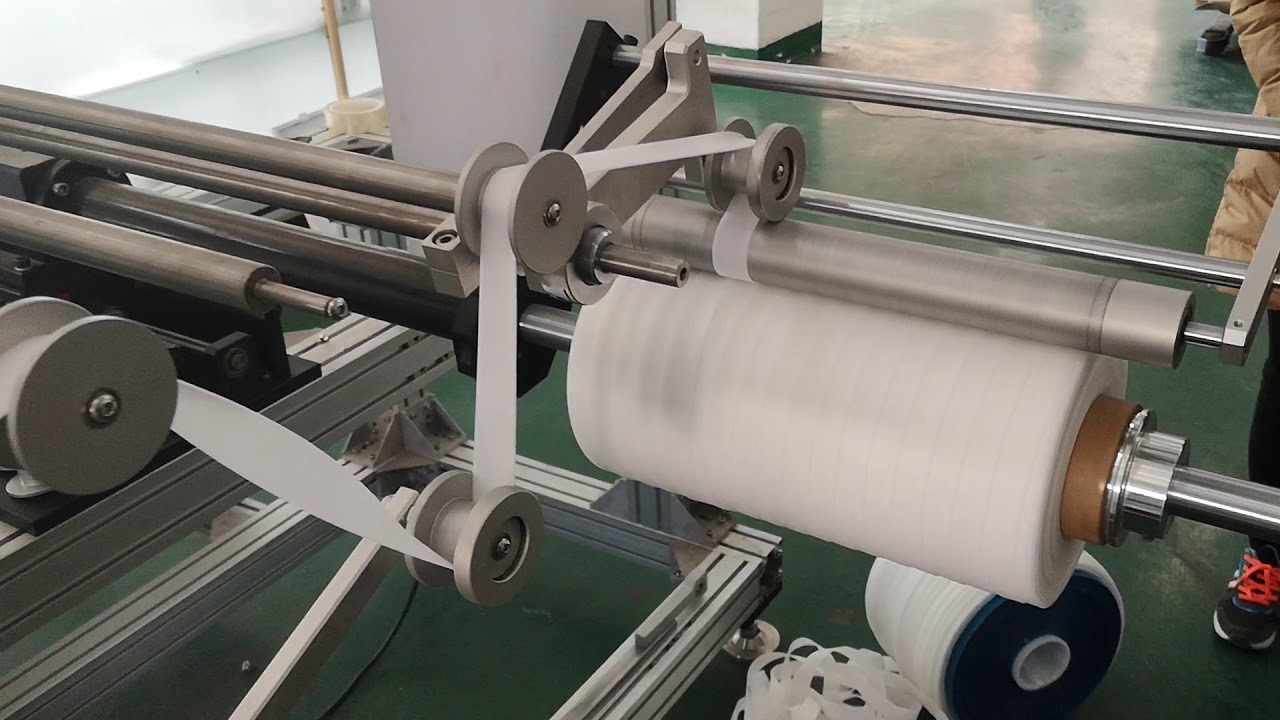 Spooling Devices for 25mm Width Foam Material 6mm Overlayer - YouTube