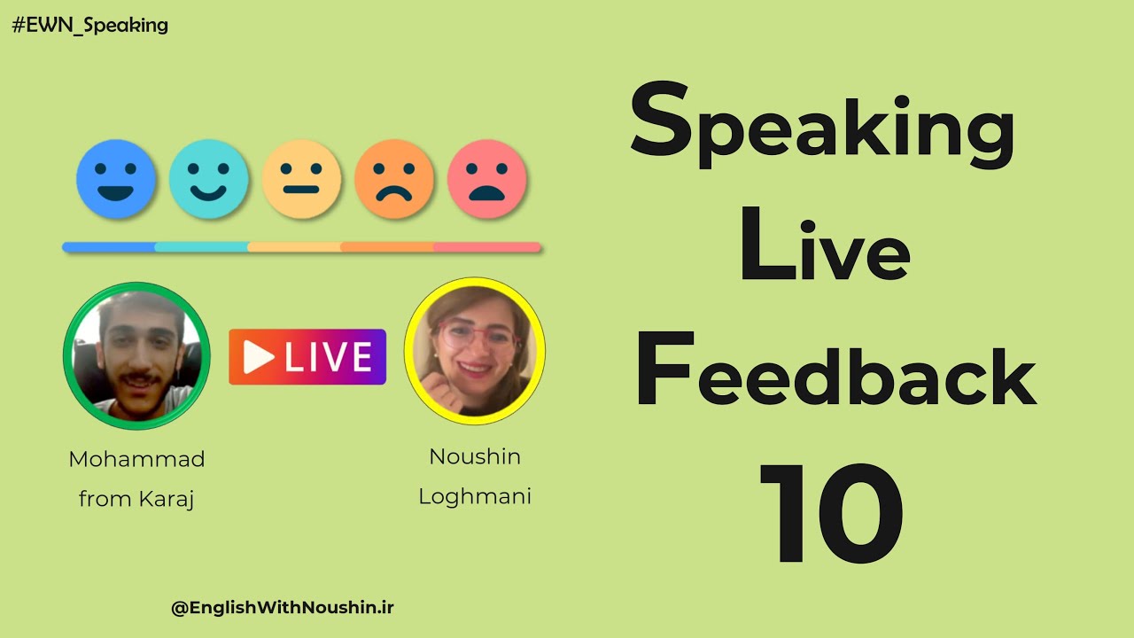 Speaking Live Feedback 10 (Mohammad) - YouTube