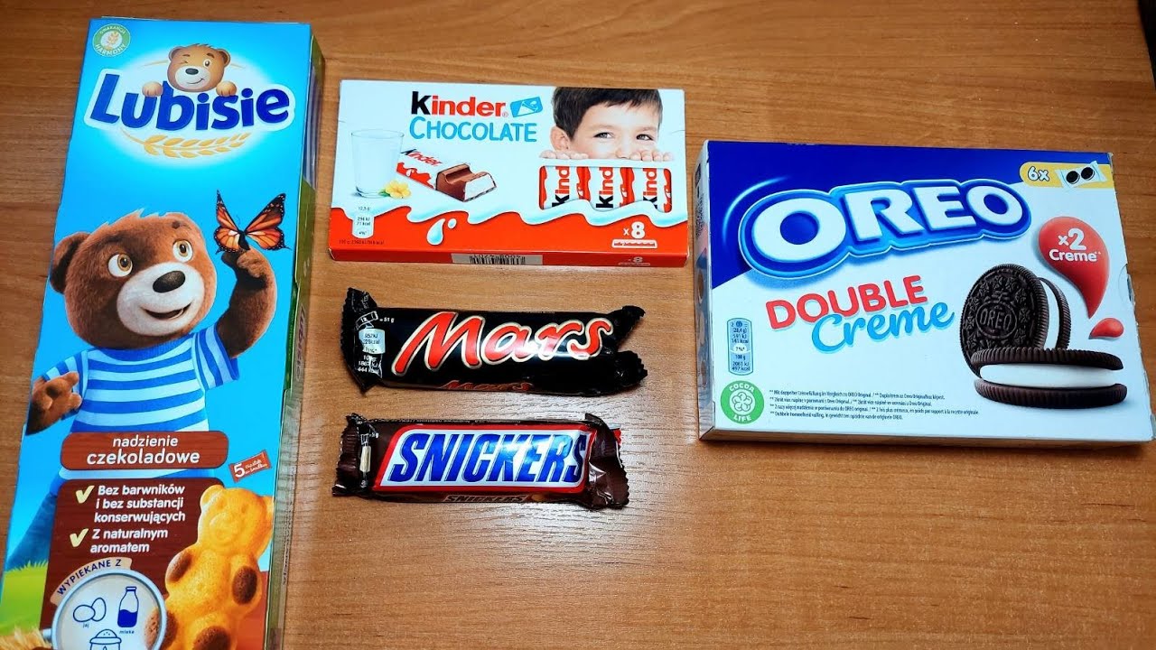 So Unpacking OREO/Kinder/Mars/Snickers😋#asmr #unboxing - YouTube