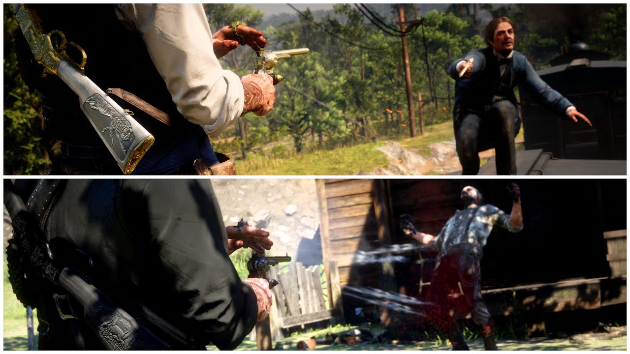 OLD ARTHUR MORGAN VS. YOUNG ARTHUR MORGAN DRAW SPEED TESTED IN RED DEAD ...