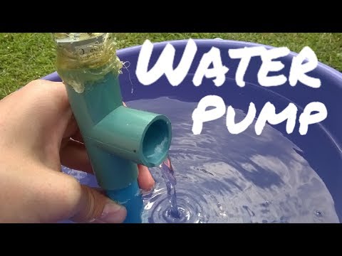 How to make a water pump from PVC pipe and a DC motor. - YouTube