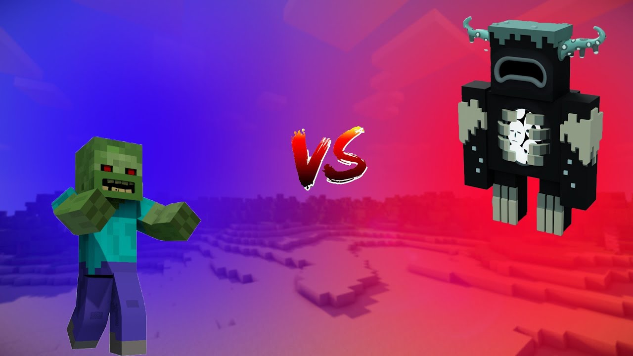 Warden vs Zombie || 1 vs 100 || minecraft - YouTube