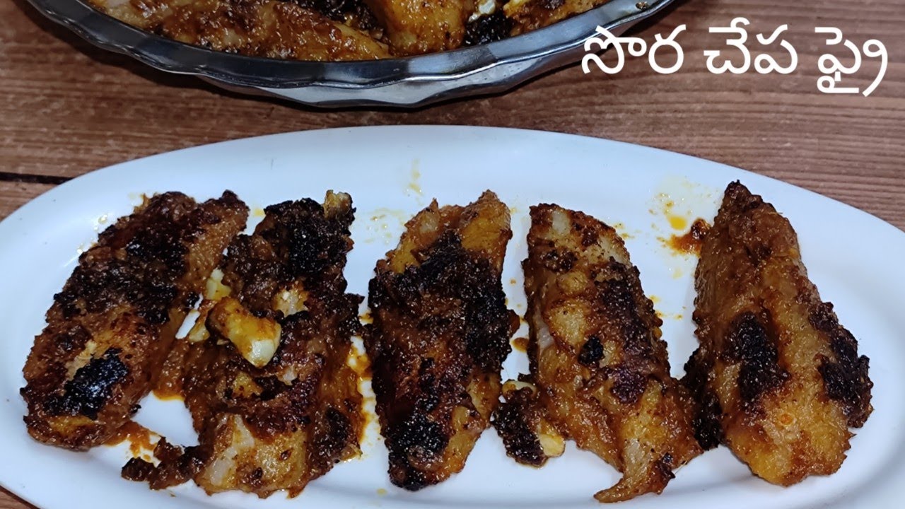 సొర చేప ఫ్రై/ Mushi fry 😋milk Shark fry in Telugu @sangeetakitchen1307 ...
