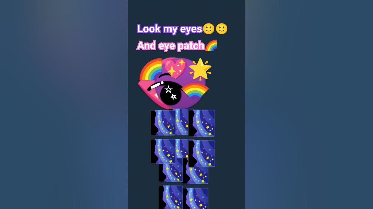 Look My Eyes And Eye Patch๐๐๐๐ Youtube