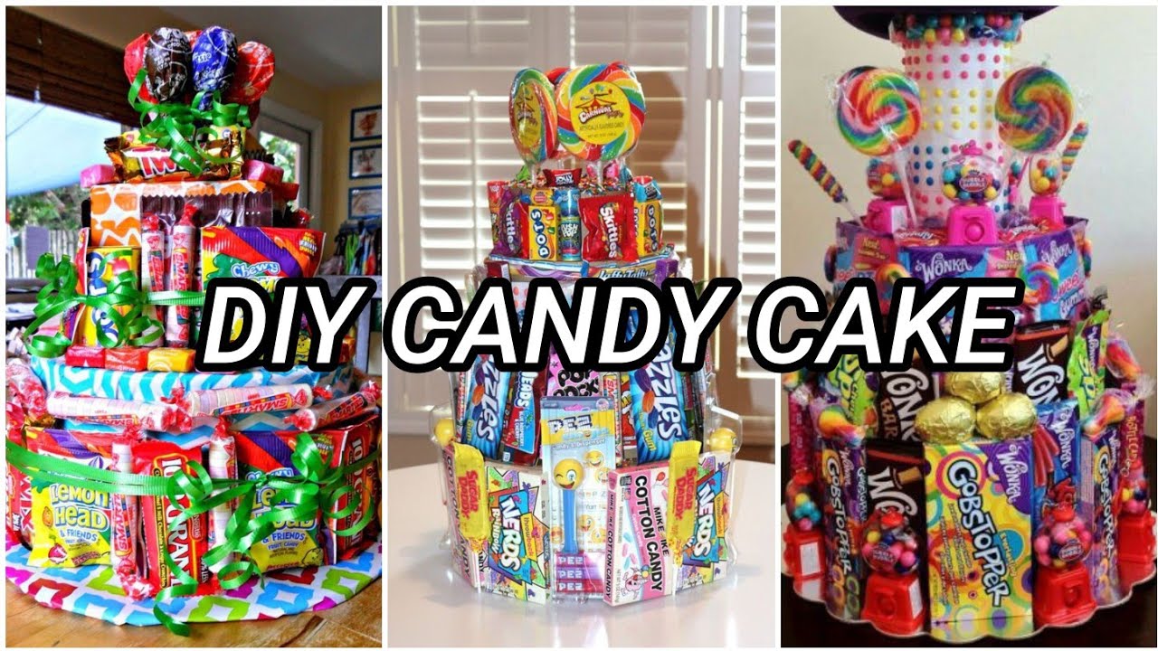 DIY PARTY CANDY CAKE | Andrea Lorene - YouTube