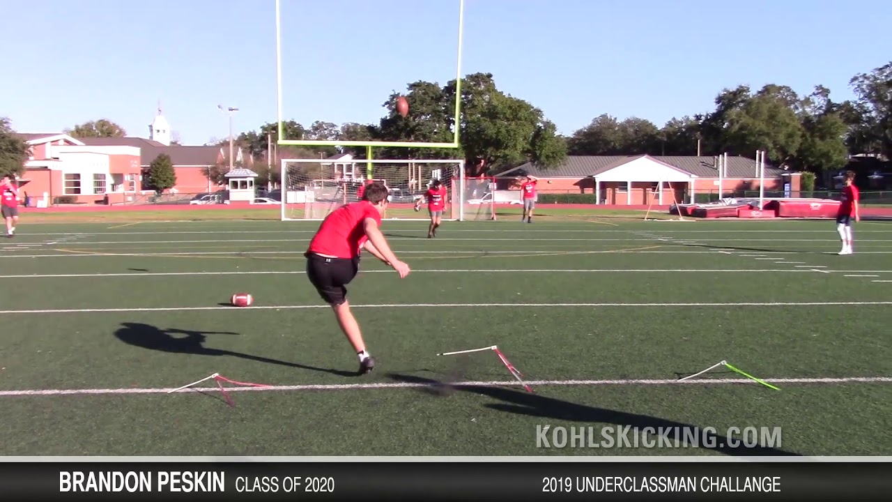 Brandon Peskin 2019 Underclassman Challenge - YouTube