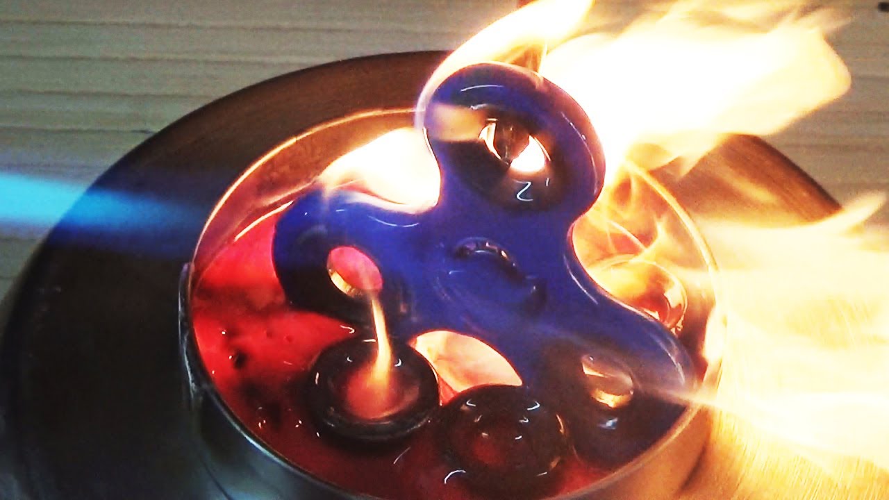 Experiment: Fidget Spinner vs Gas Torch - YouTube