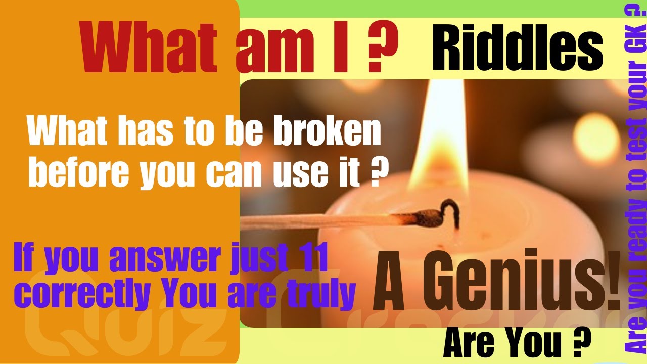 Only A Genius Can Solve These tricky Riddles | What Am I Guess Me ...
