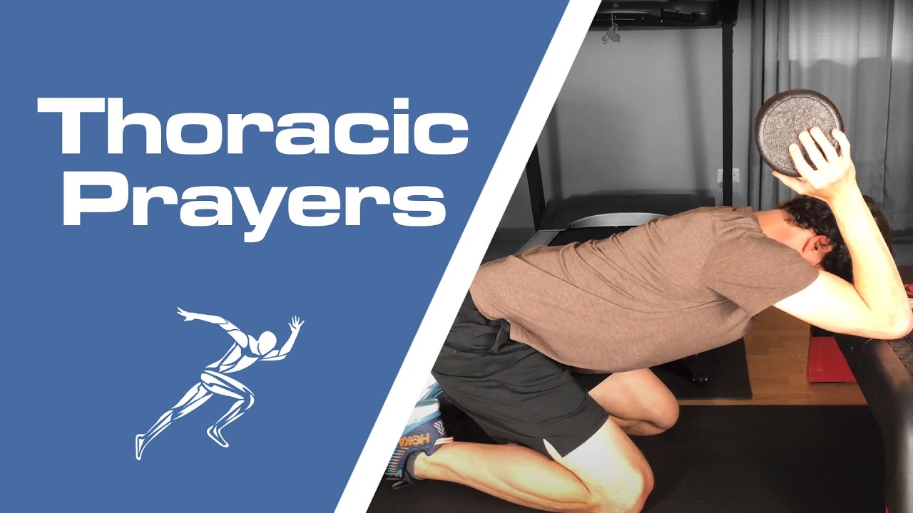 Thoracic Prayer Exercise For Thoracic Extension - YouTube