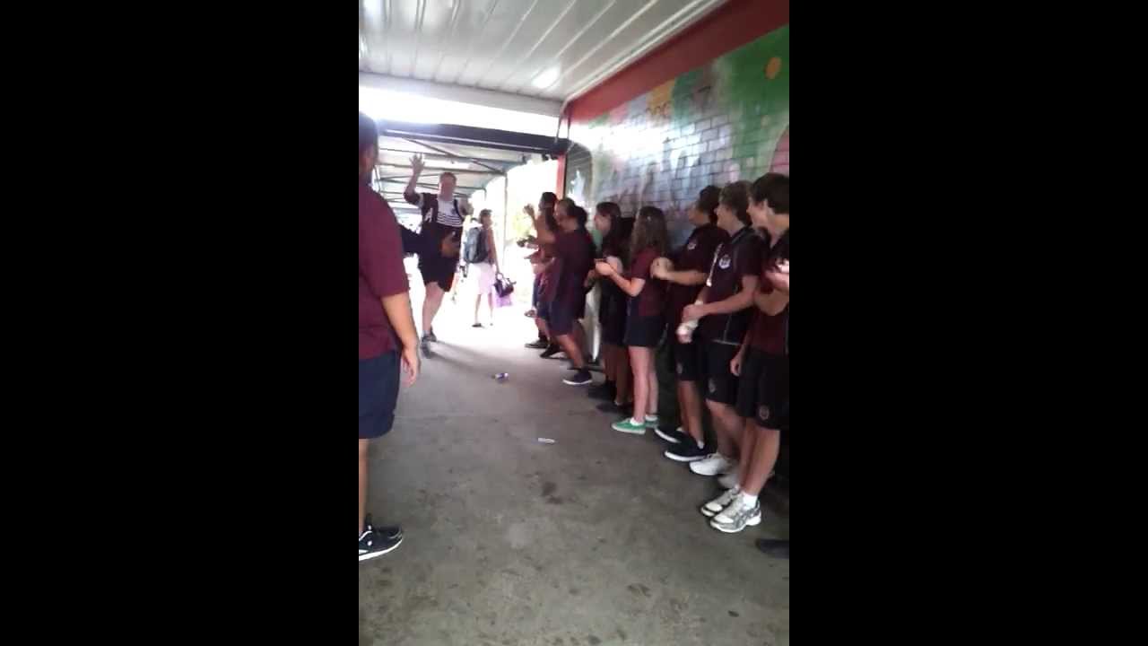 Funny gang bash in school - YouTube