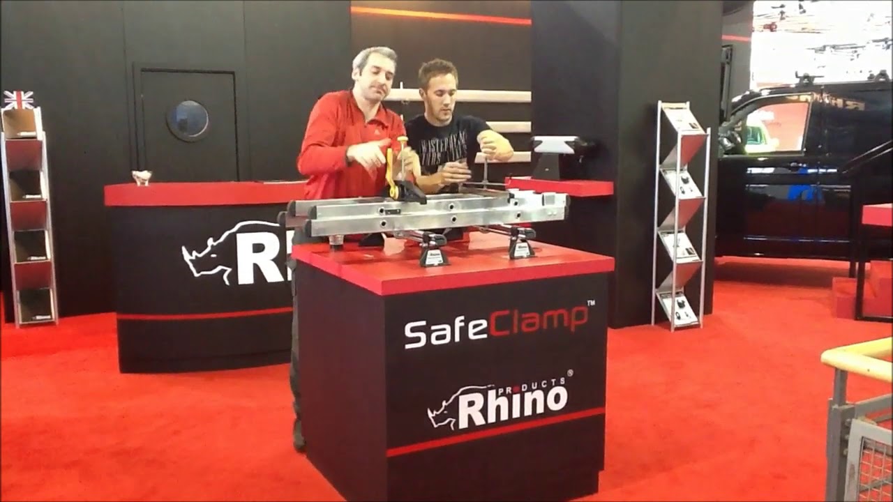 Rhino Safe Clamp 5 times faster than a traditional ladder clamp - YouTube