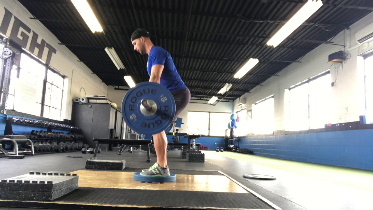 Deficit Barbell Deadlift - YouTube
