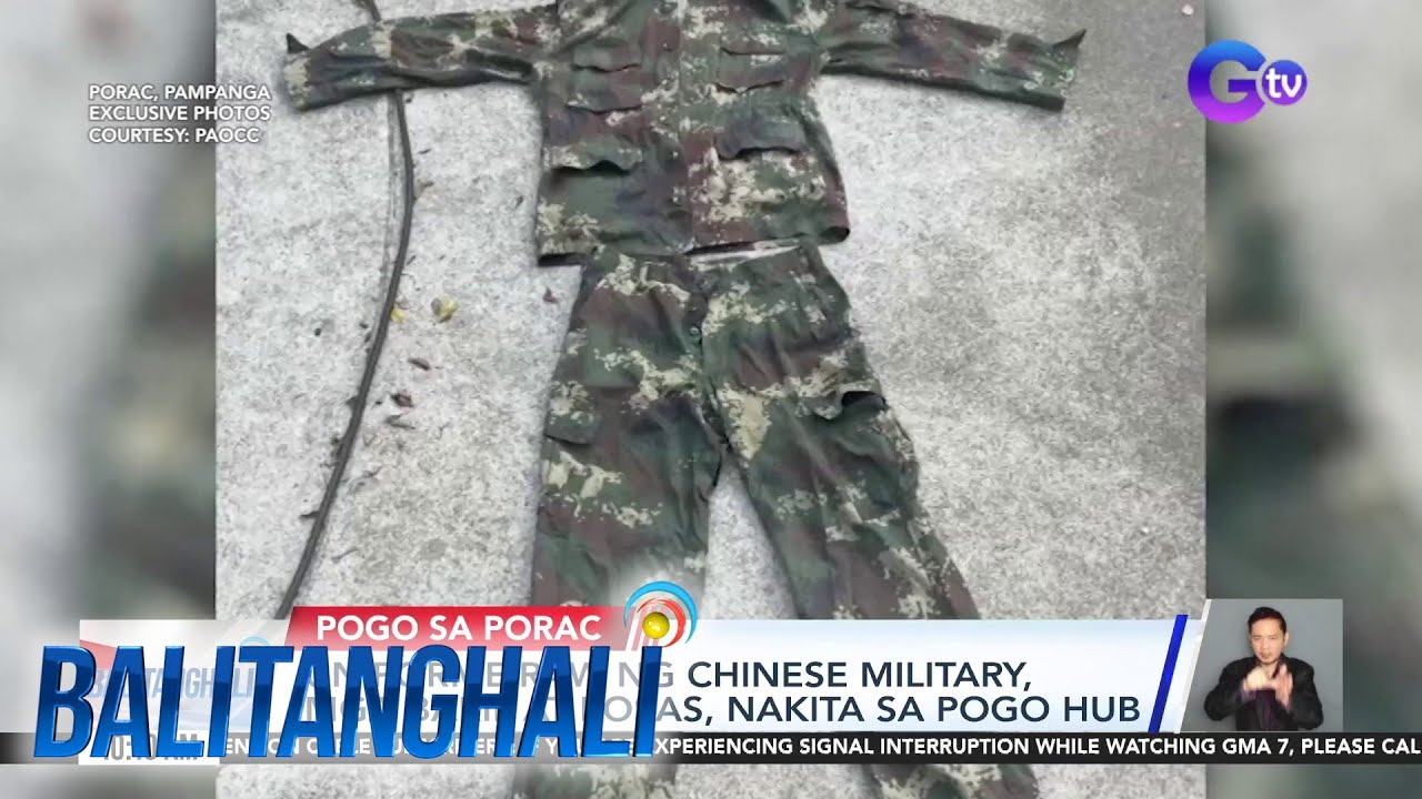 Uniporme raw ng Chinese military, mga baril at posas, nakita sa POGO ...