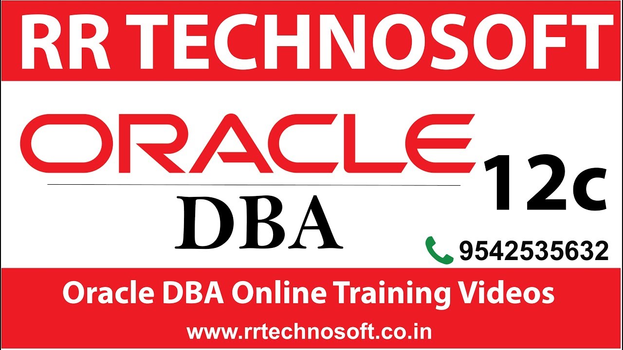 Oracle Dba 12c Tutorial Oracle Dba Tutorials For Beginners Rr Technosoft Youtube