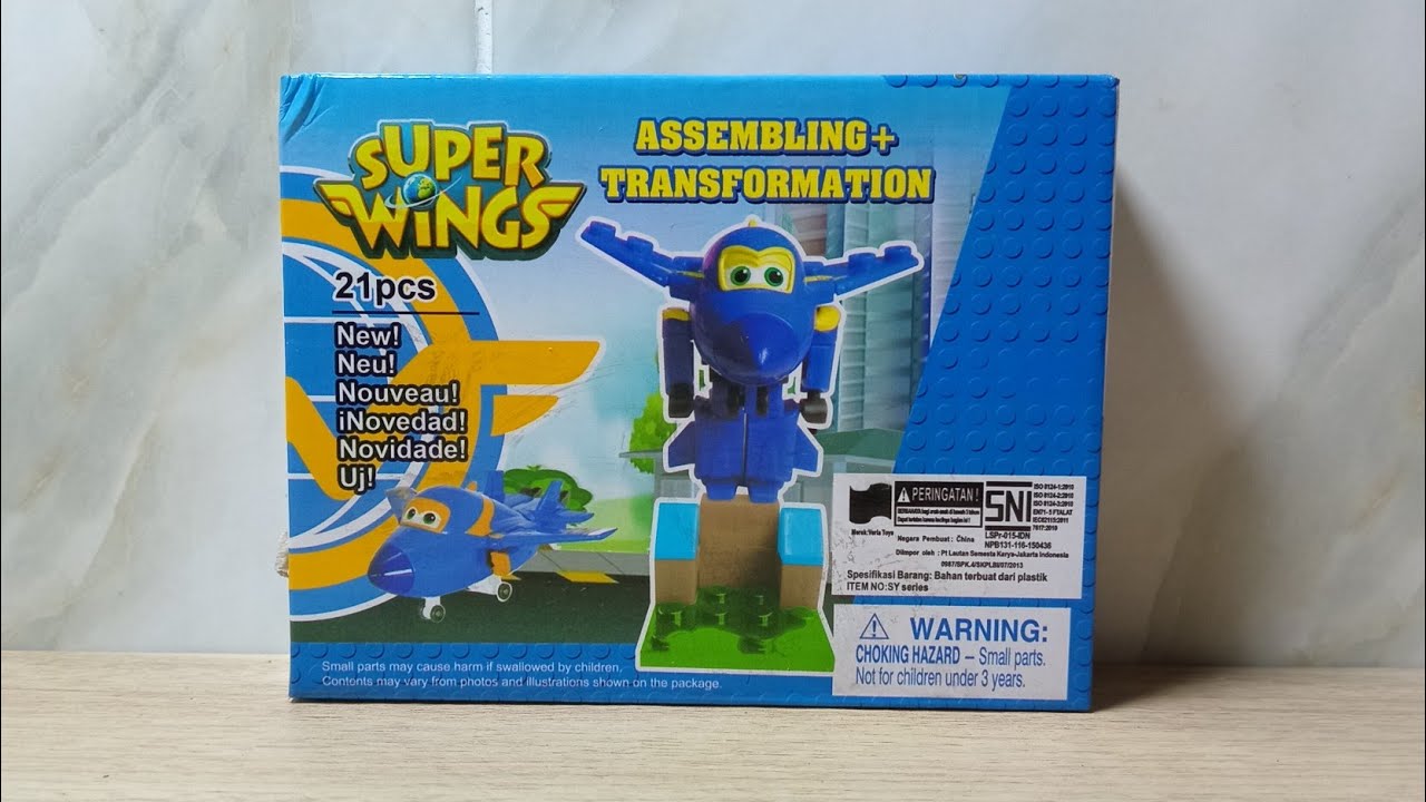 Super Wings Bricks MAINAN Anak yang LUCU dan Bisa Dibongkar Pasang ...