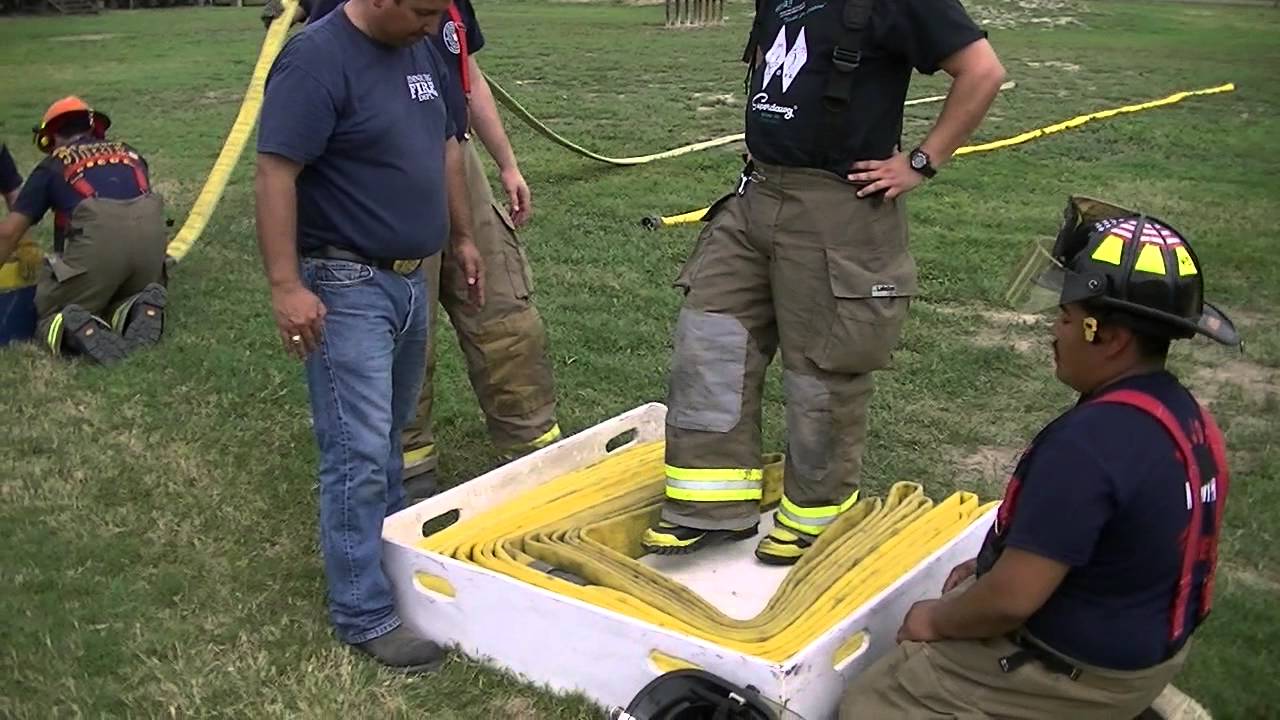 Packing Fire Truck Hoses - YouTube