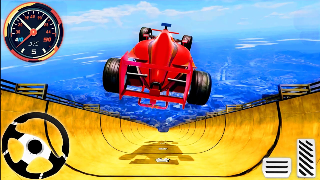 Flying Formula Cars on Mega Ramps – Extreme Formula Car Stunt Racing #1 ...