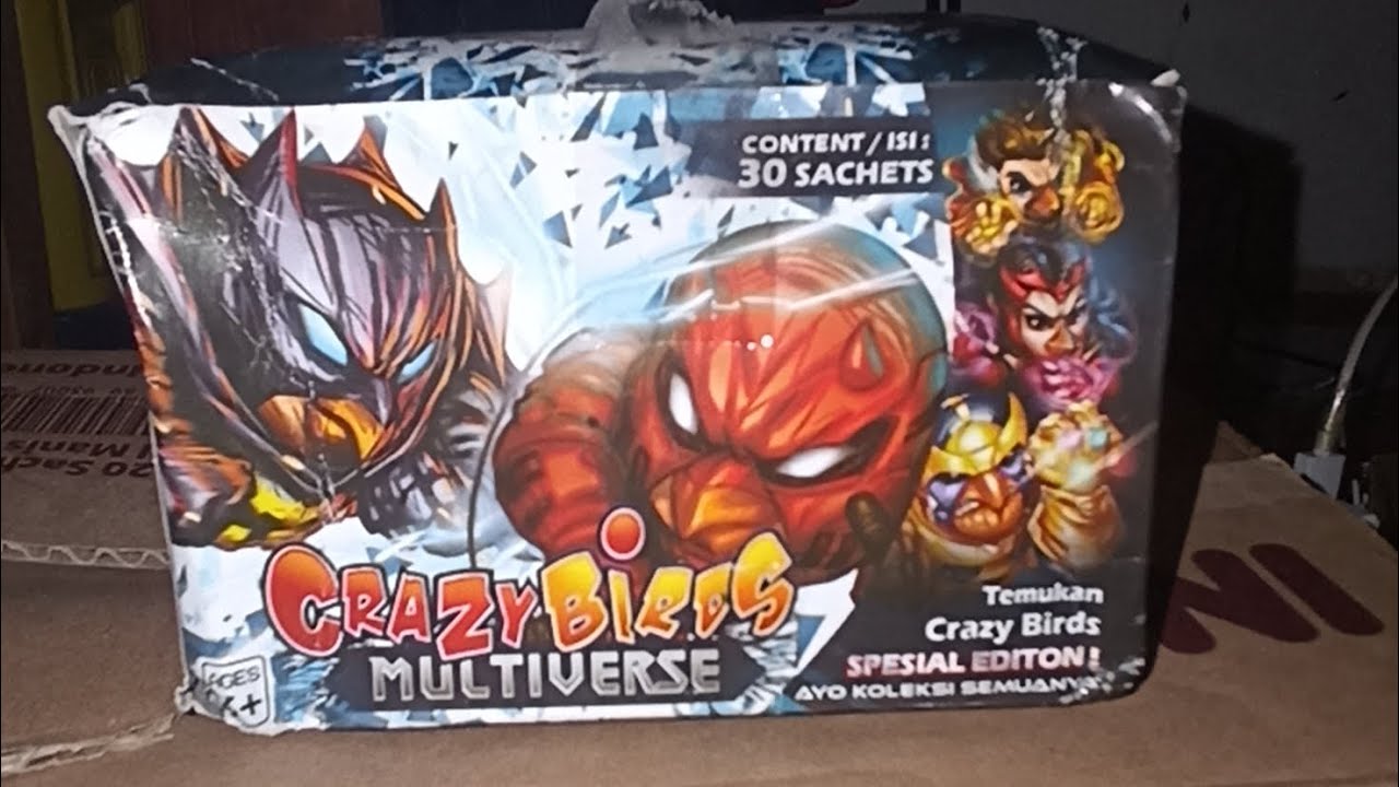 unboxing crazy bird multiverse bersama adik #crazybirds - YouTube