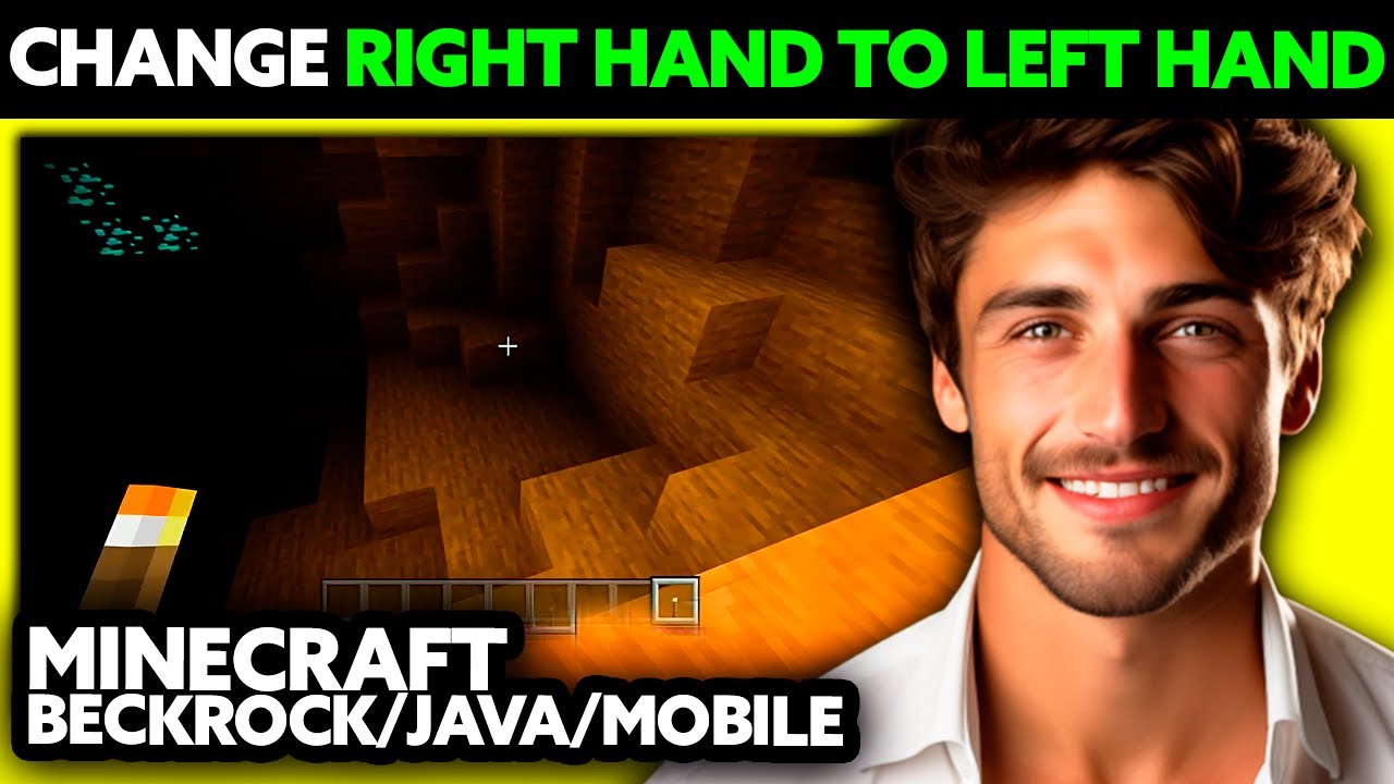 How To Change Right Hand to Left Hand in Minecraft Bedrock/Java/Mobile ...
