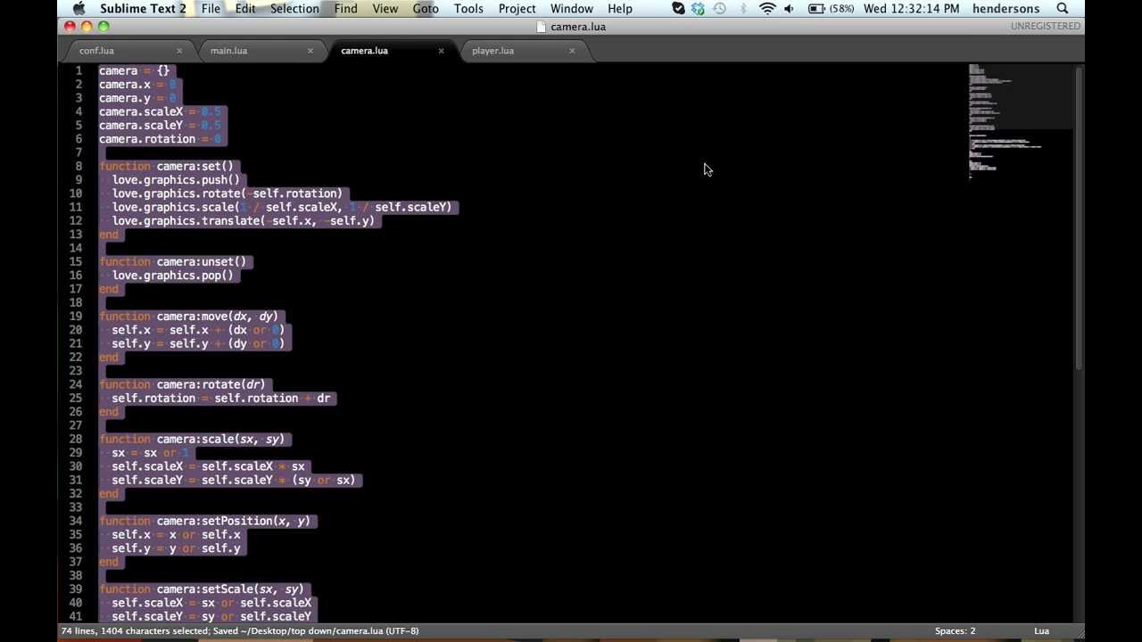 Love2d Advanced Tutorial camera movement - YouTube
