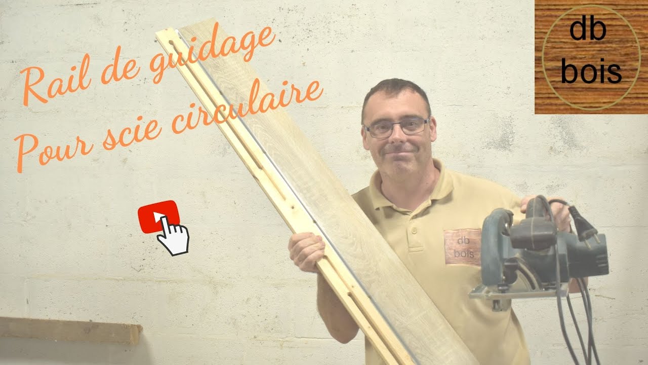 comment fabriquer un rail de guidage pour scie circulaire - YouTube