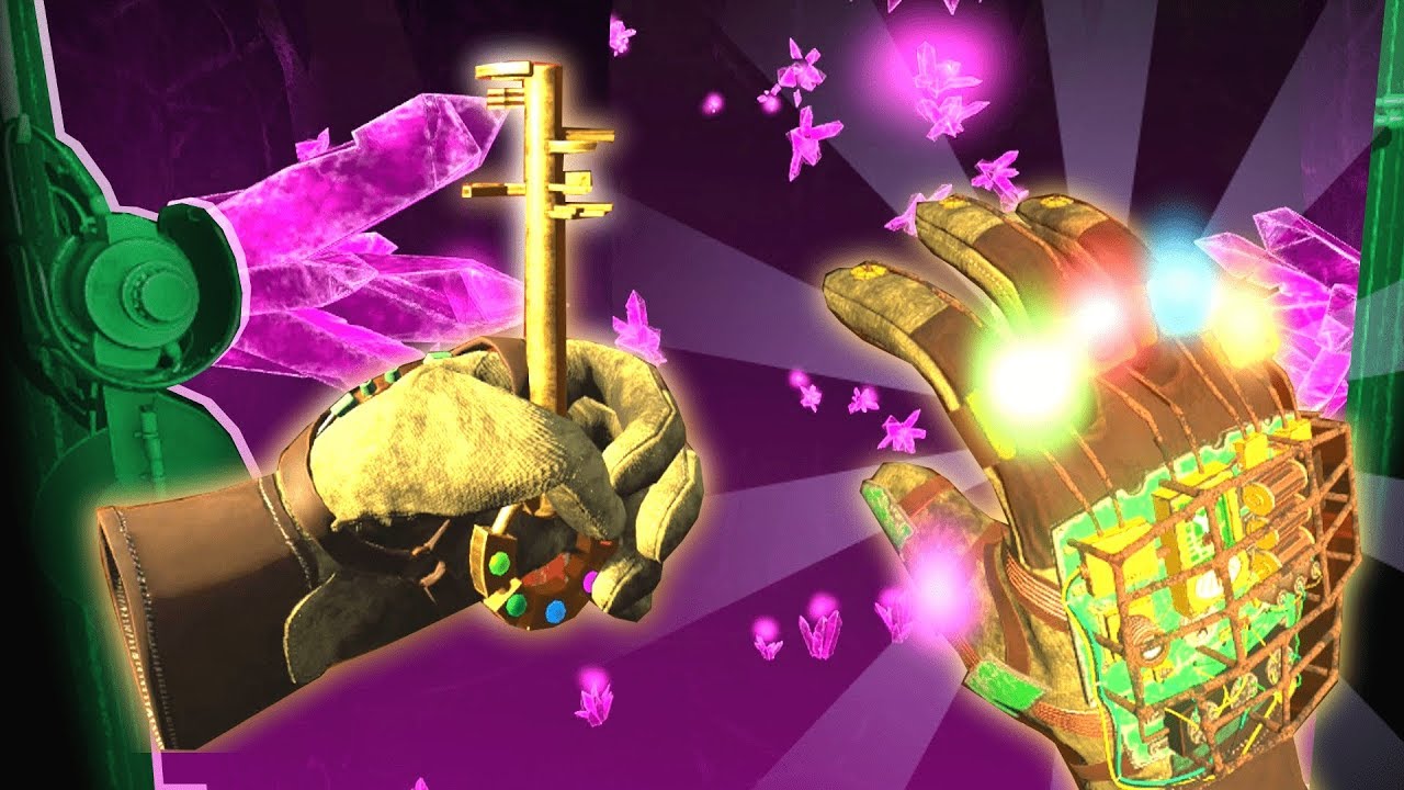 INFINITY GAUNTLET + SECRET KEY = PORTAL TO THANOS!? | Cave Digger VR ...