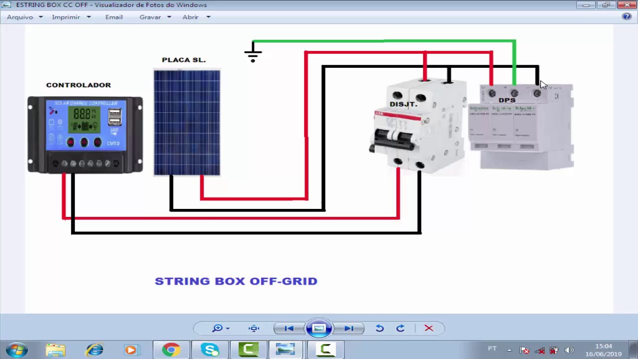COMO MONTAR STRING BOX PARA SISTEMA OFF-GRID - YouTube