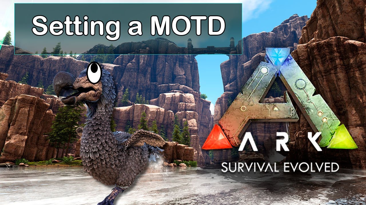 How To Set A Message Of The Day In Ark Nitrado Tutorials Youtube