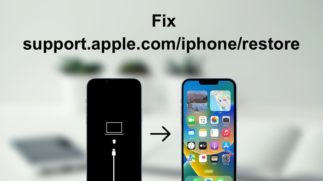 2024 Simple 3 Tries to Fix support.apple.com/iphone/restore iPhone 16 ...