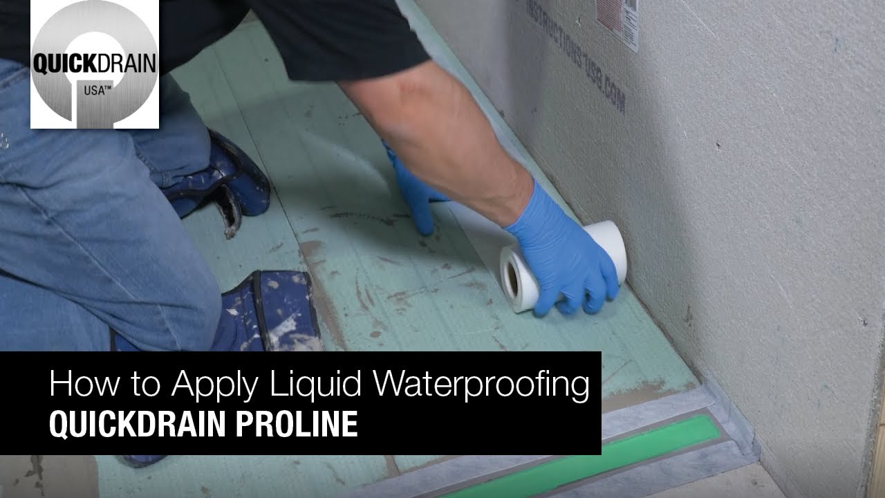 How to Apply Liquid Waterproofing – QuickDrain ProLine - YouTube