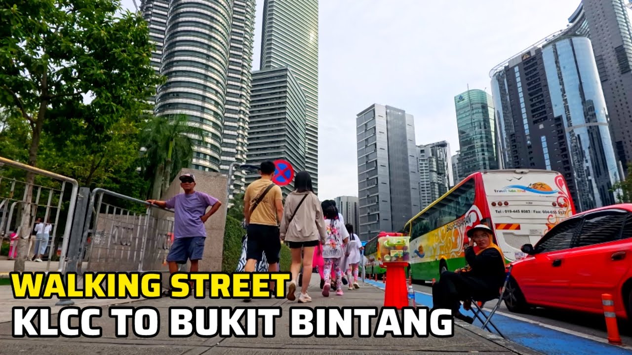 WALKING STREET KUALA LUMPUR | KLCC TO BUKIT BINTANG | WALKING AROUND 4K HDR - YouTube